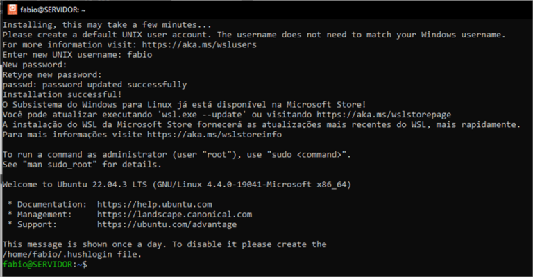 Instalar Wsl Windows Subsystem For Linux No Windows Fabio Junio In Cloud Computing